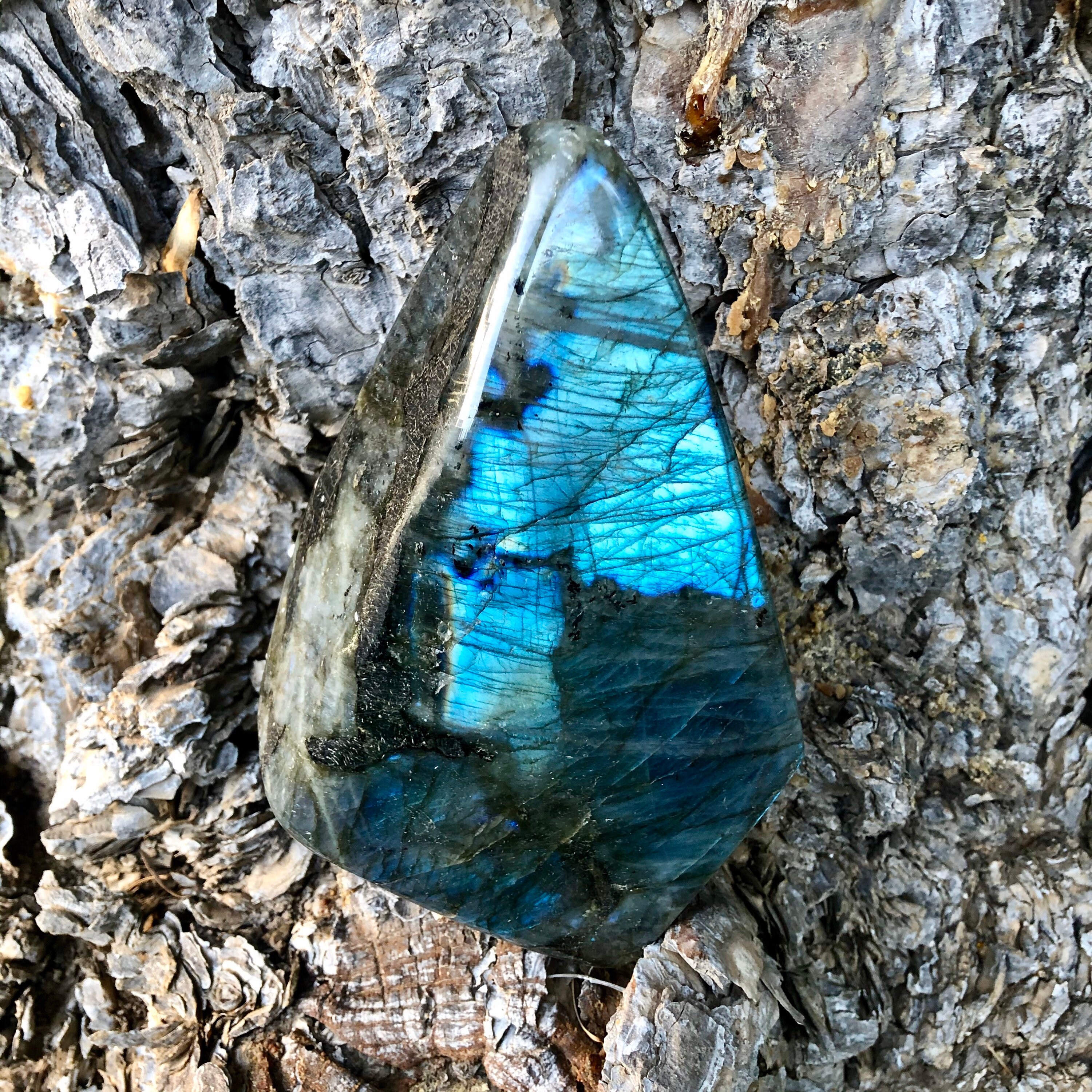 1520g Large Labradorite Spectralite Standing Freeform Mineral Display ...