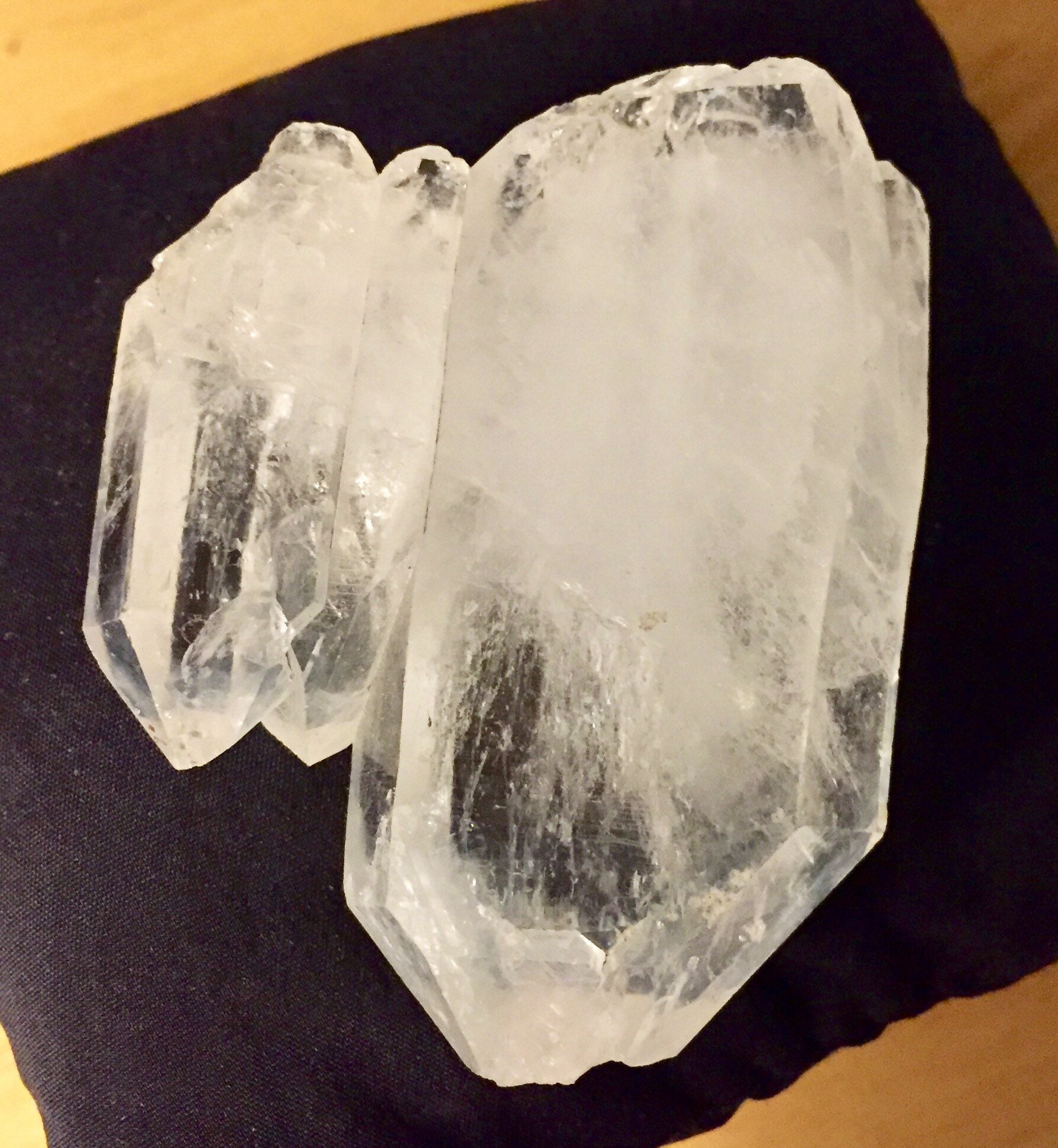 Elestial Faden Quartz Crystal Cluster