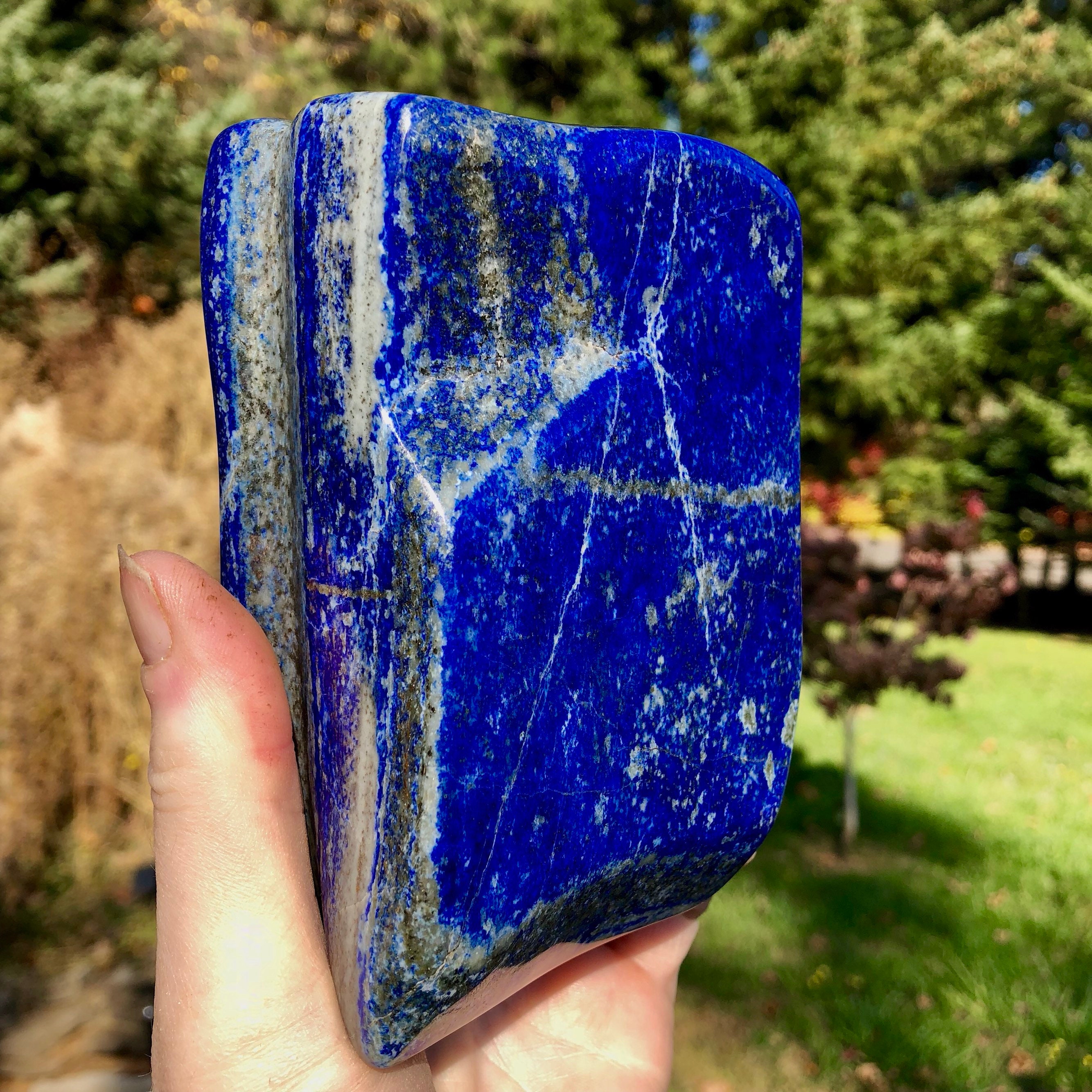 Large Lapis Lazuli standing freeform display specimen