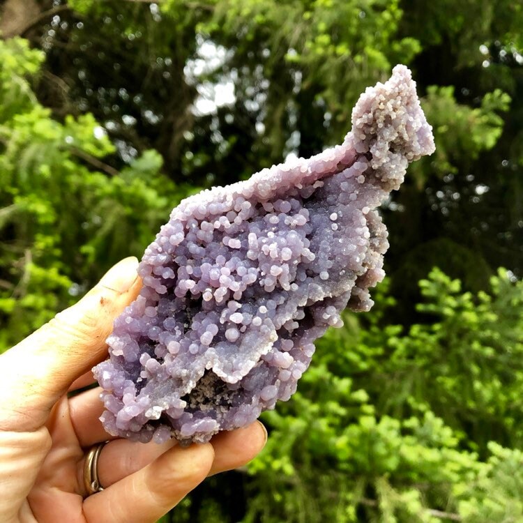 Large Grape Agate Botryoidal Crystal Cluster