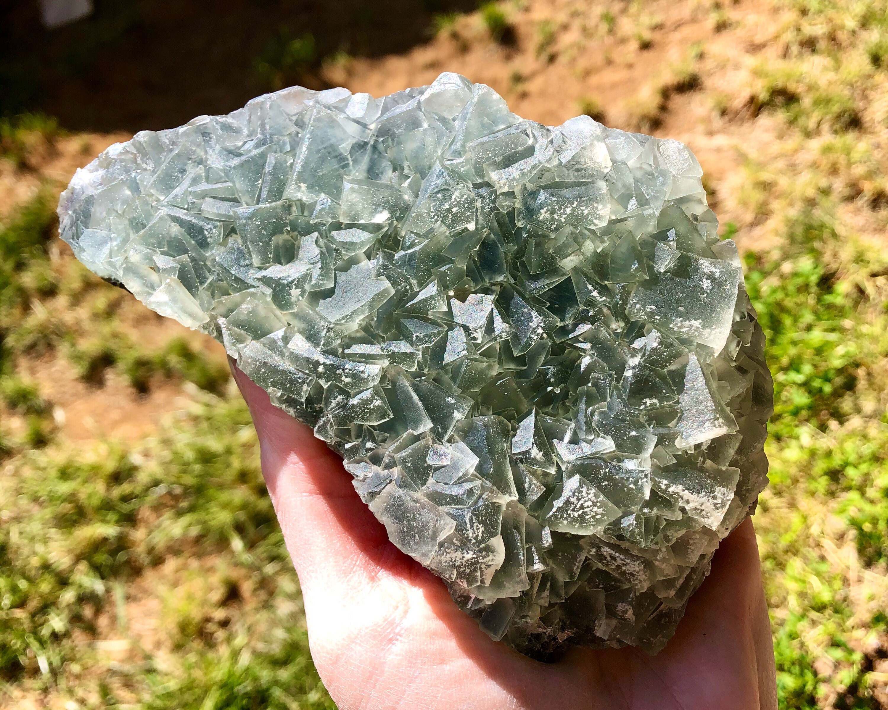 826g Double Sided Green Fluorite Crystal Cluster Mineral Display Specimen 826g Double Sided Green Fluorite Crystal Cluster Mineral Display Specimen