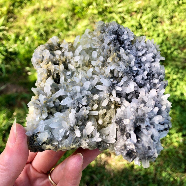 476g Needle Quartz Crystal Cluster Mineral Specimen