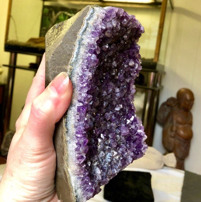 Large standing Amethyst Geode Crystal Cluster