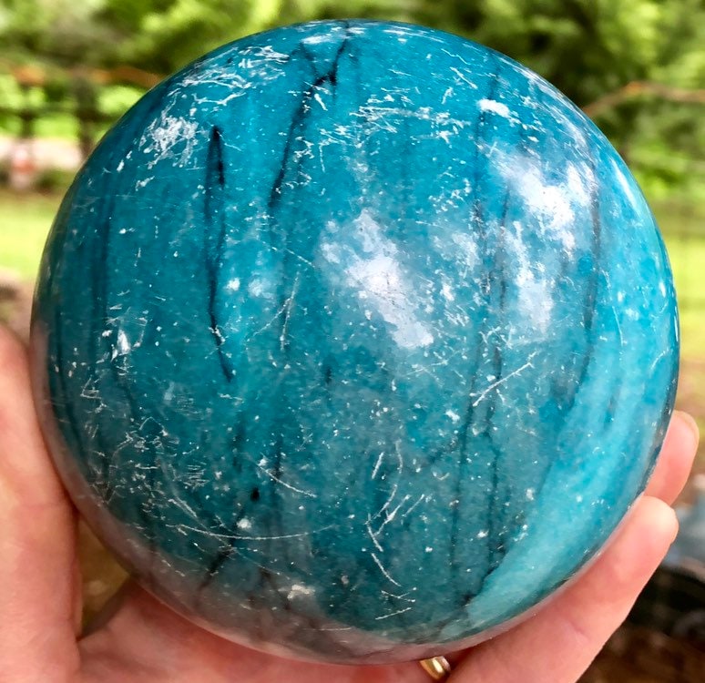 96mm Tibetan Turquoise large Sphere