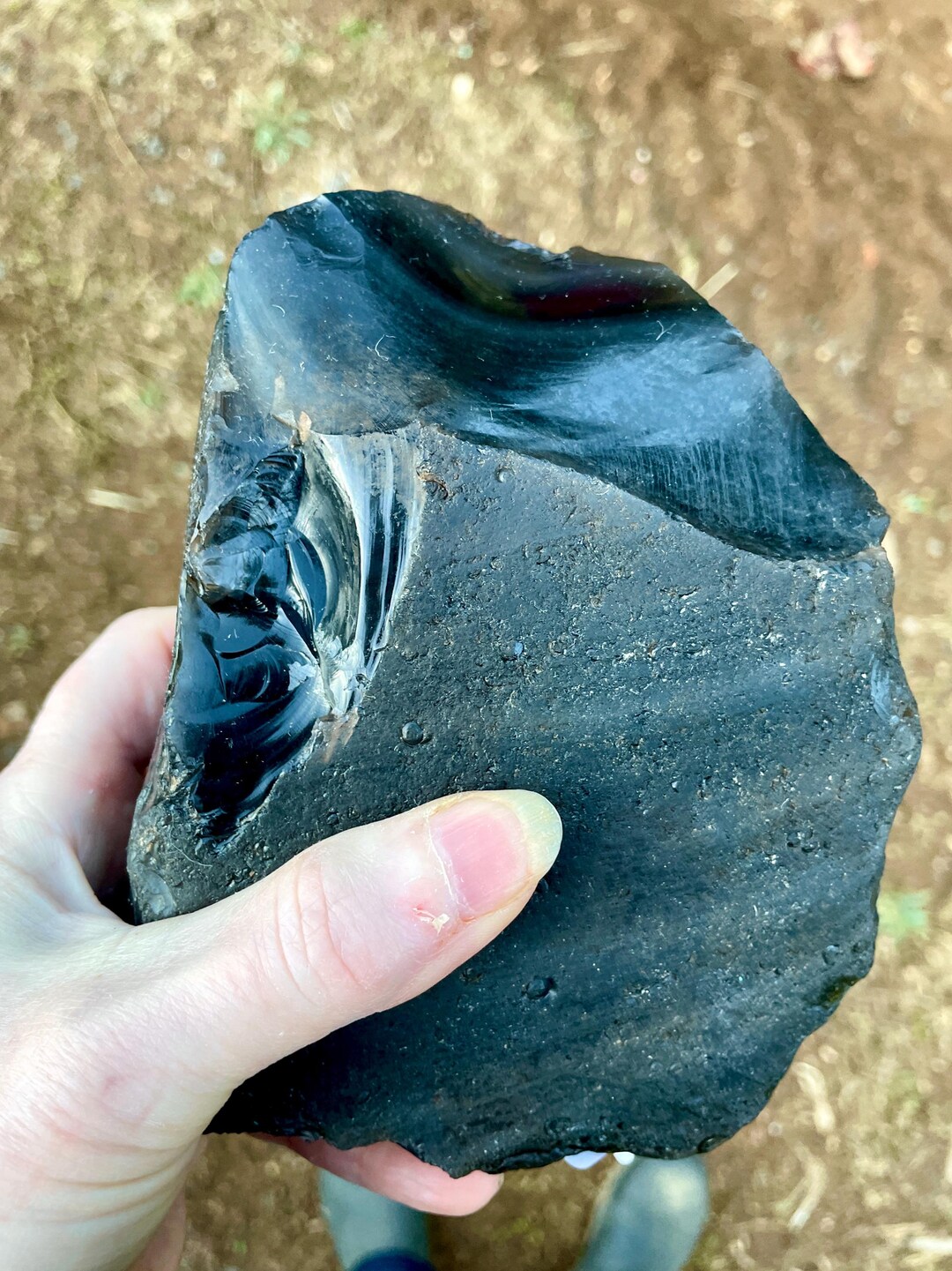 Black Banded Obsidian Mineral Display Specimen 3.36 Lbs - Etsy