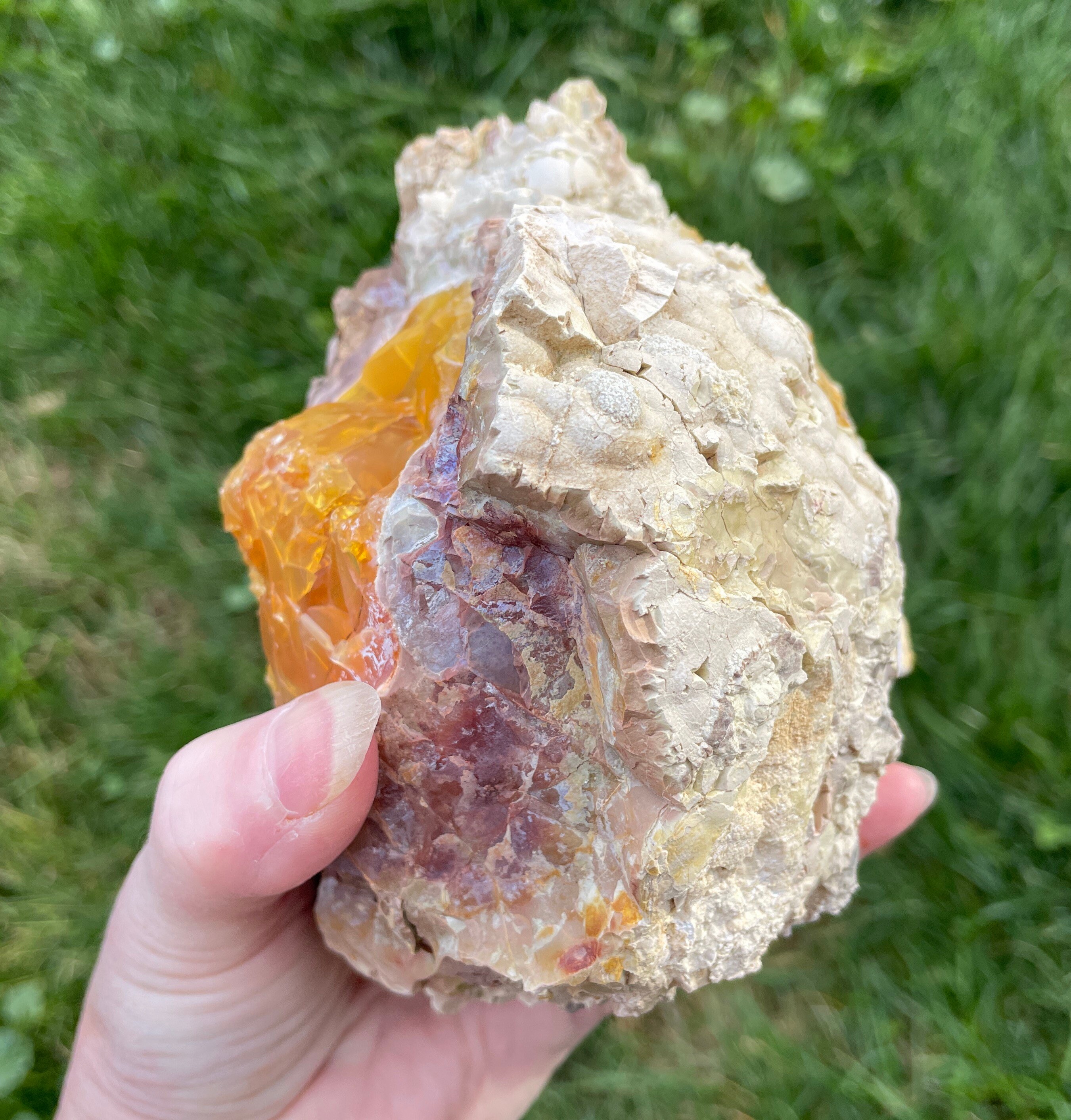 3.29 lb Oregon Opal in Rhyolite Jasper Mineral Display Specimen