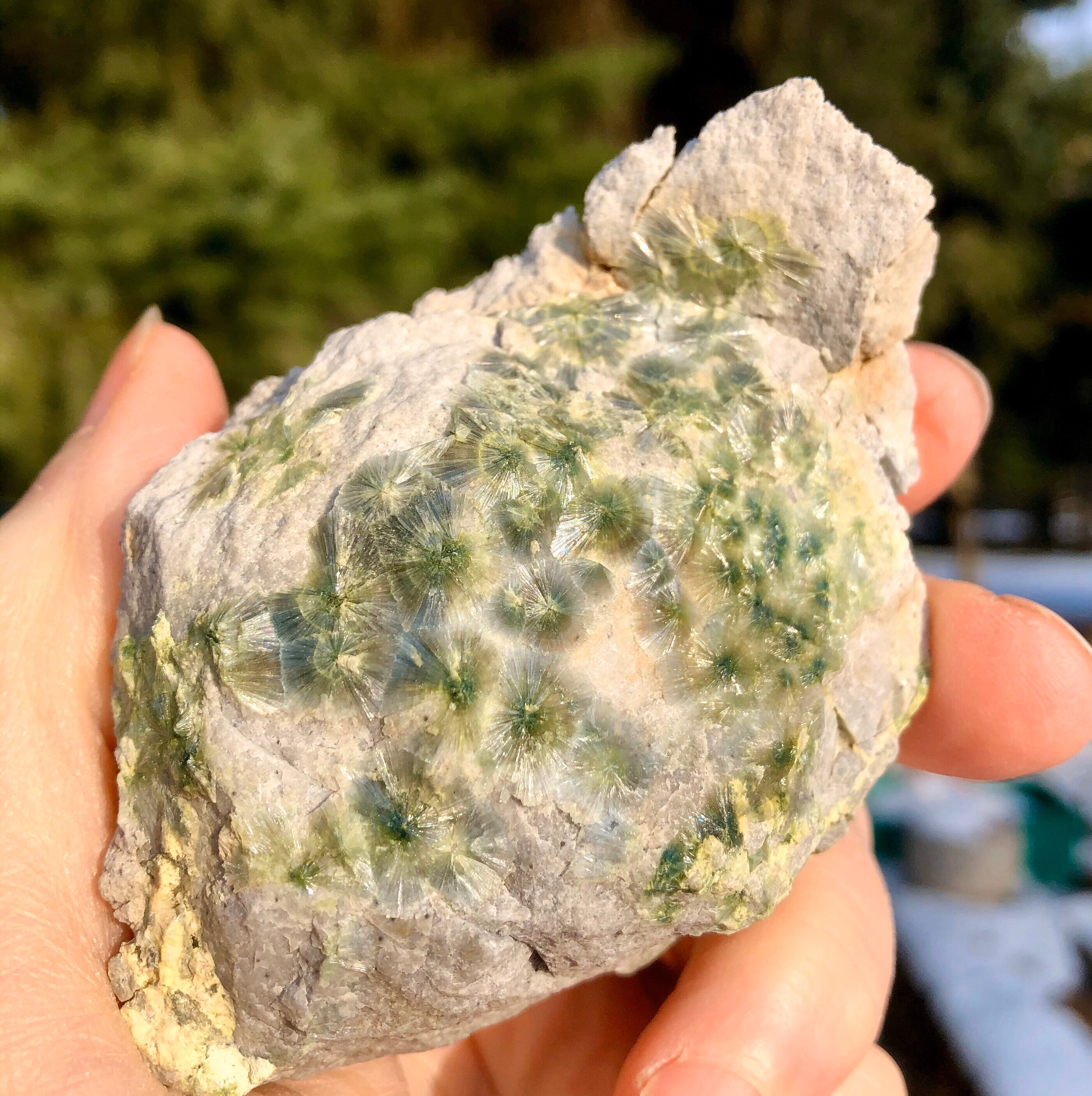 160g Green Wavelite Crystal Cluster Specimen from Arkansas, USA
