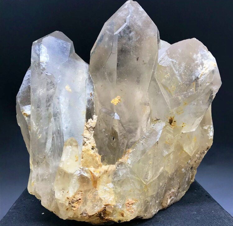 XL Smoky Rutilated Quartz Crystal Cluster Specimen