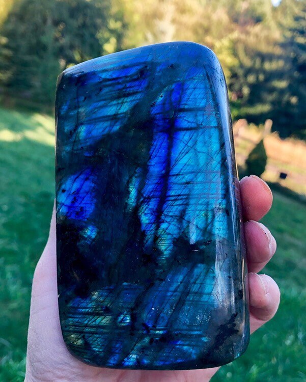 800g Spectralite Labradorite Polished Large Freeform Mineral Specimen