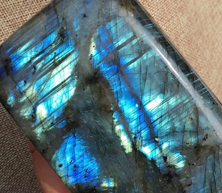 800g Spectralite Labradorite Polished Large Freeform Mineral Specimen