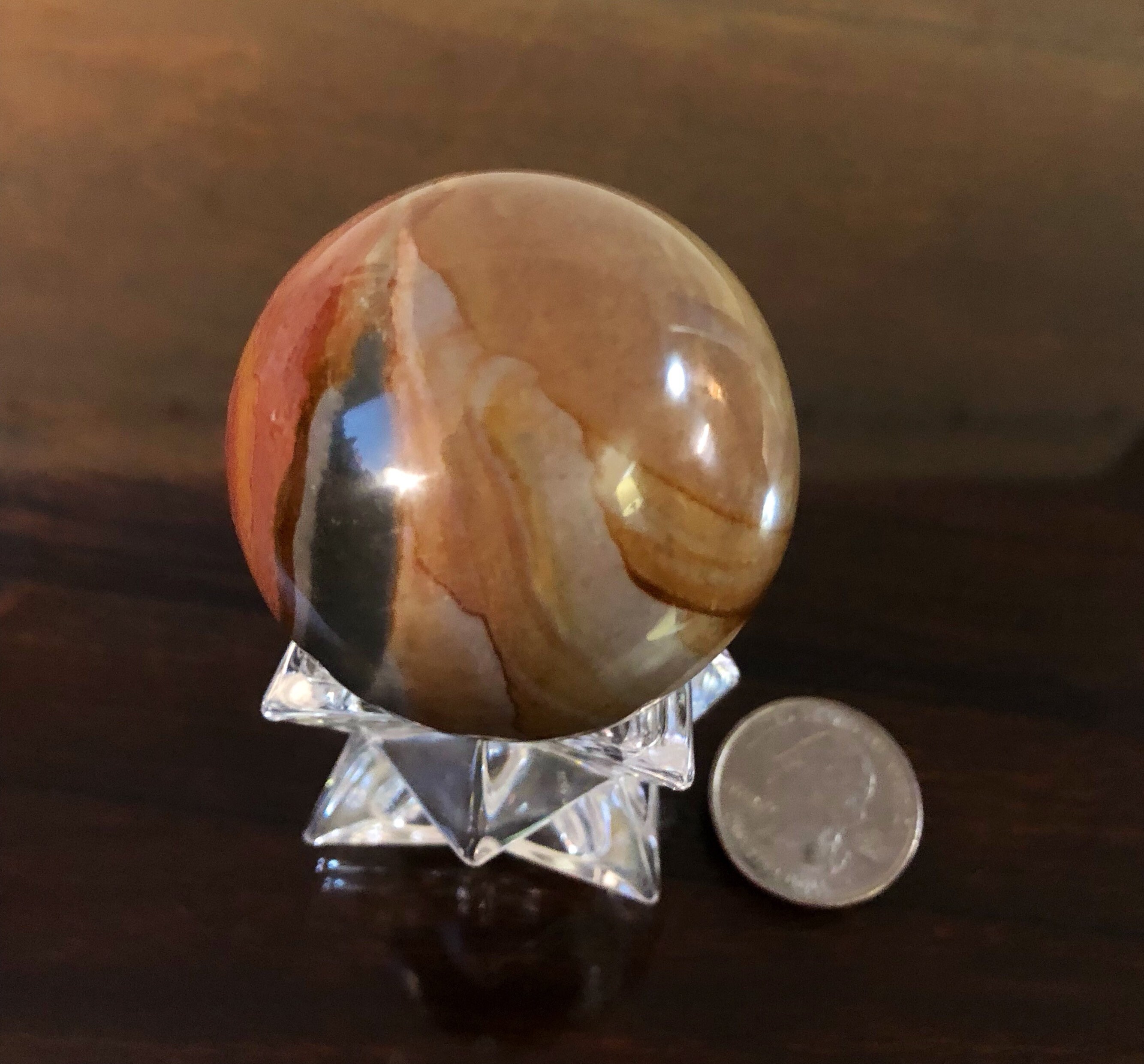 45mm Polychrome Jasper Stone Sphere