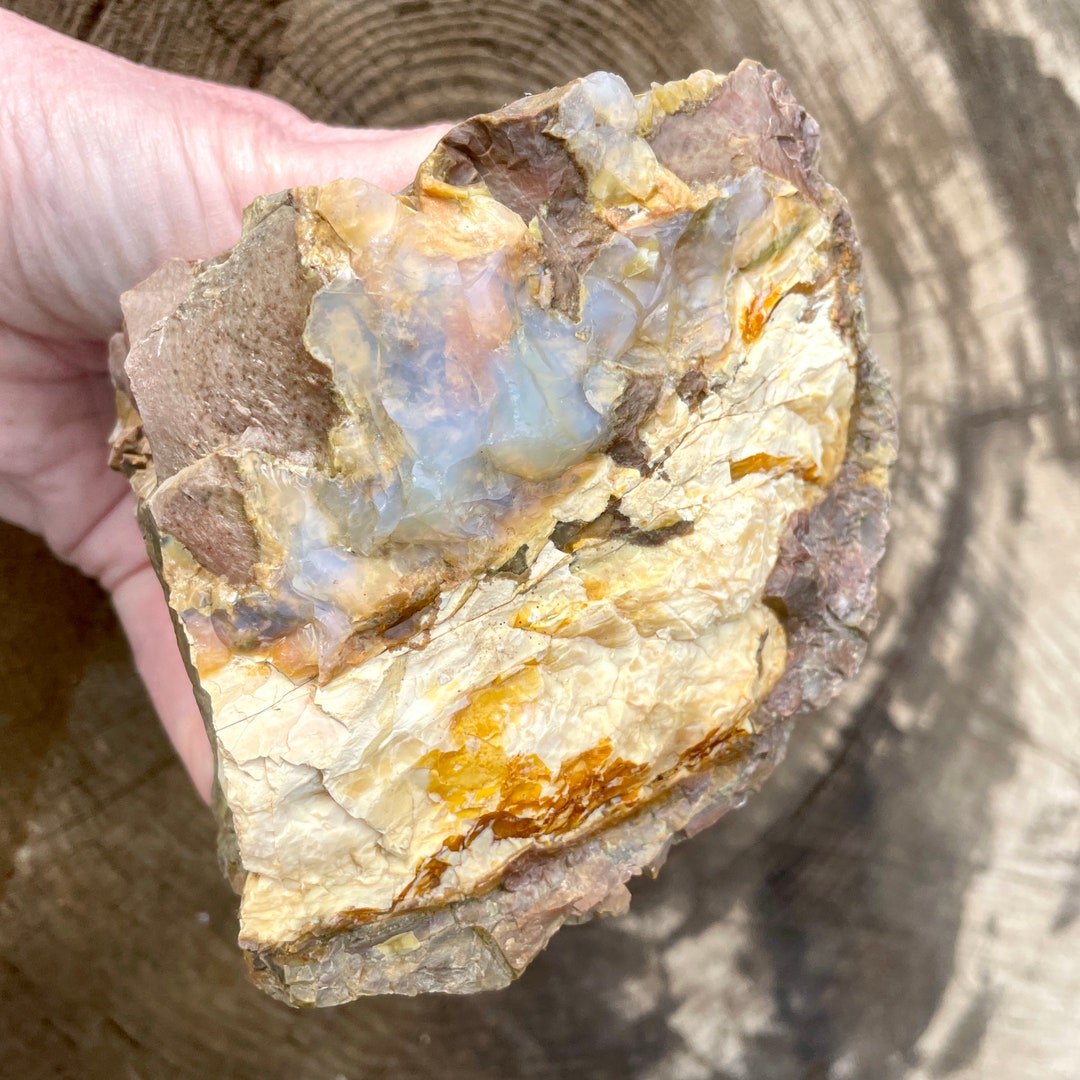 Oregon Opal in Rhyolite Jasper From Opal Butte Mineral Display Specimen ...