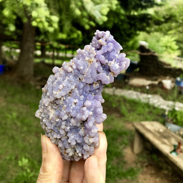 Botryoidal Grape Agate Crystal Cluster Specimen