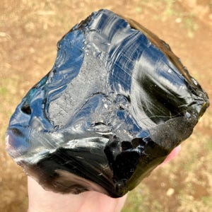 3.19 Lb Black Banded Obsidian Lapidary Mineral Display Specimen - Etsy