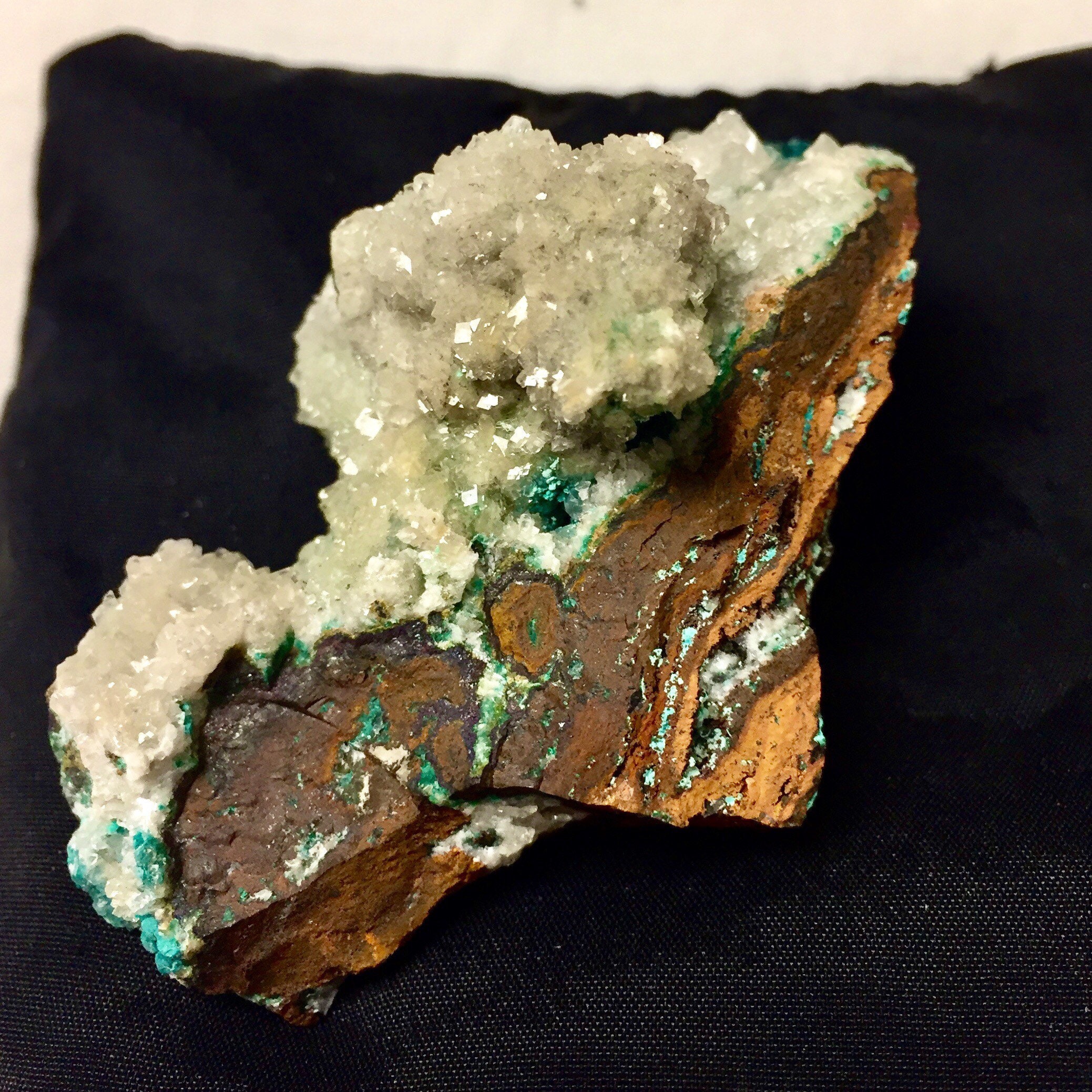 Adamite Crystal Cluster on matrix