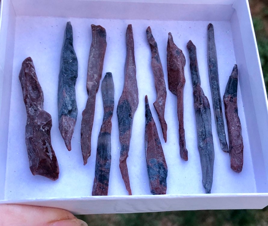 Obsidian Needles 11 Mahogany Obsidian Needles