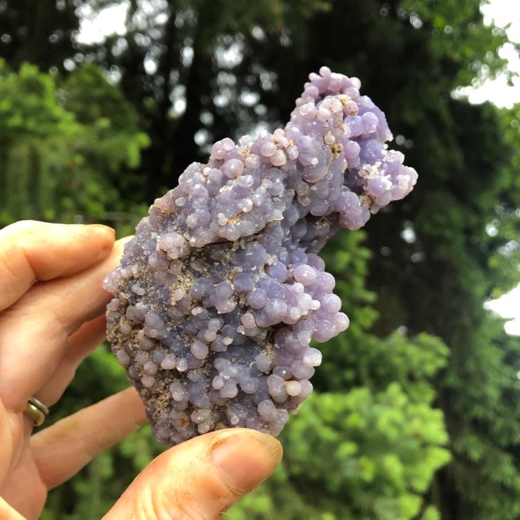 Botryoidal Grape Agate Crystal Cluster Specimen