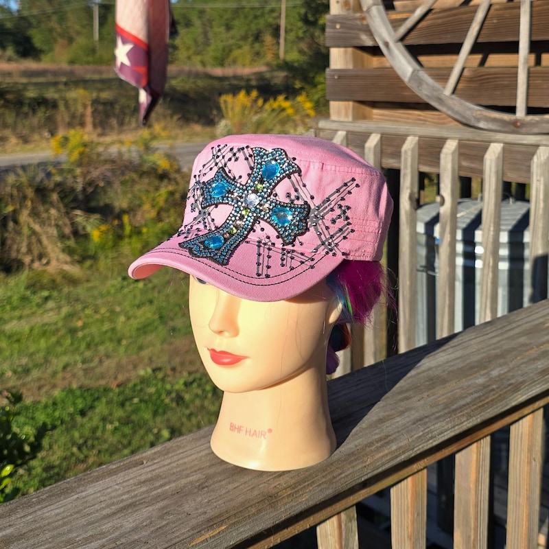 Bling Cross Hat - Etsy