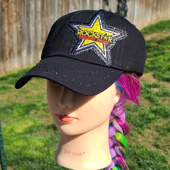 Ladies Black Rock Star BLING Hat | Etsy