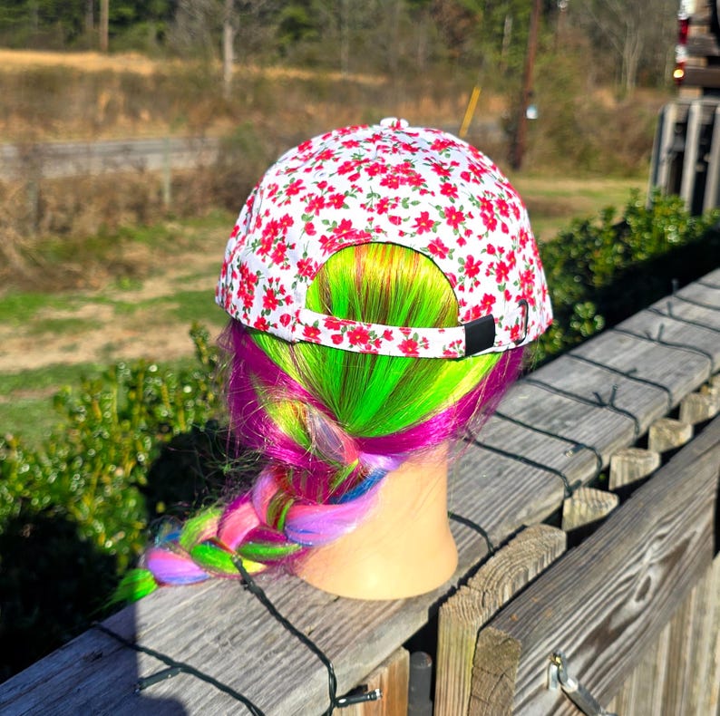 Ladies White & Pink Flower BLING Hat - Etsy