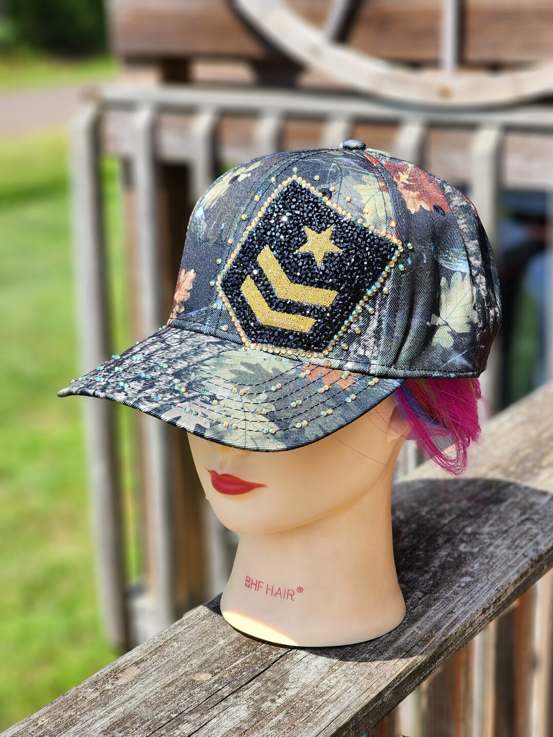 Ladies Camo Military BLING Hat - Etsy
