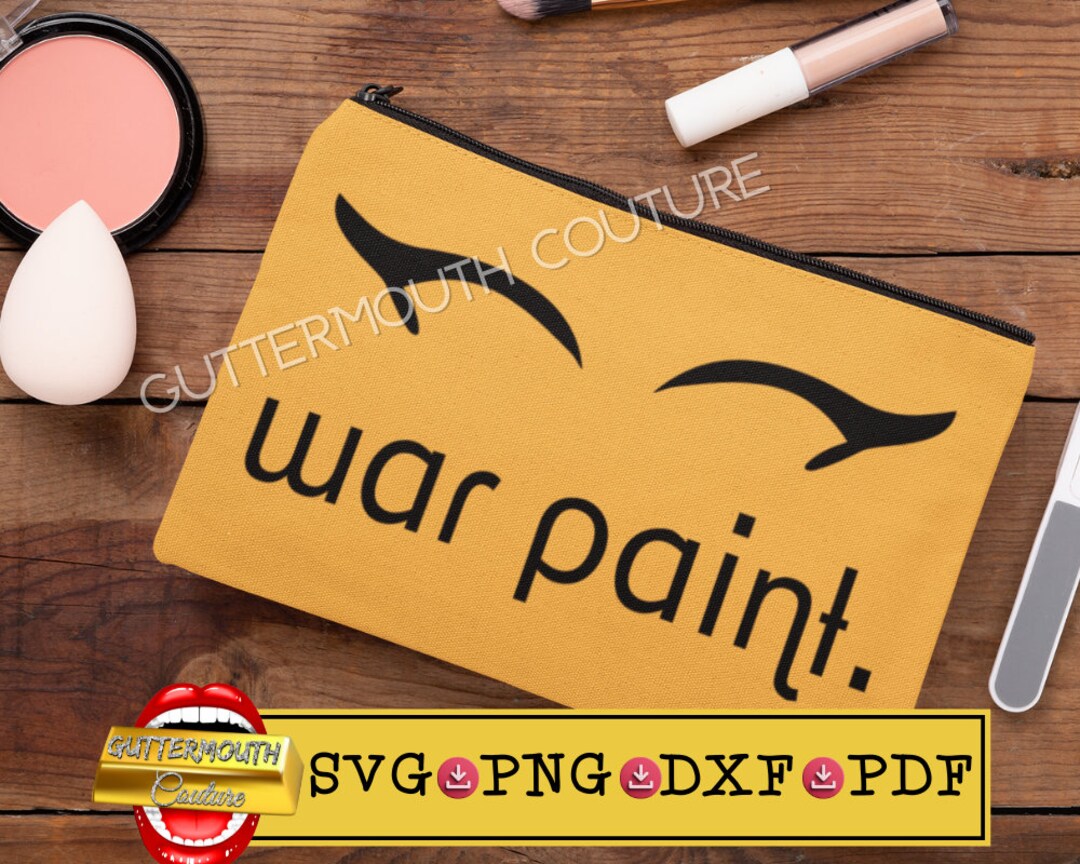 Eyeliner War Paint Svg, Makeup Svg, Cosmetics Svg, Makeup Sublimation ...