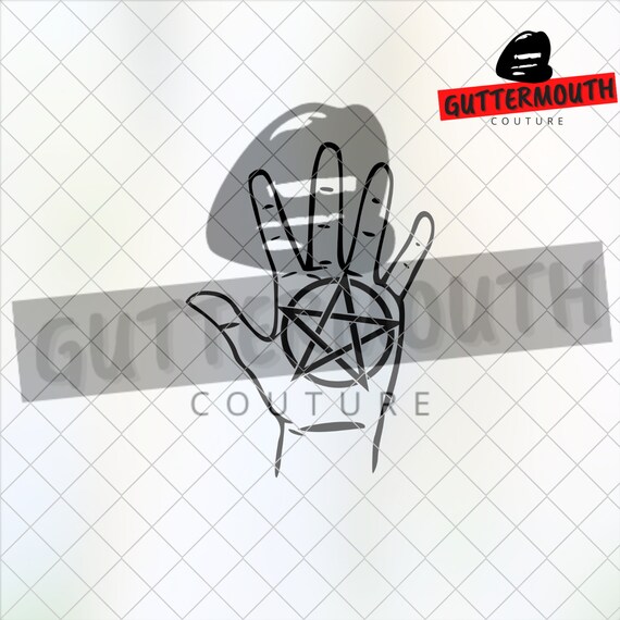 Hand Pentagram Svg/png/dxf Halloween Svg Occult Svg - Etsy