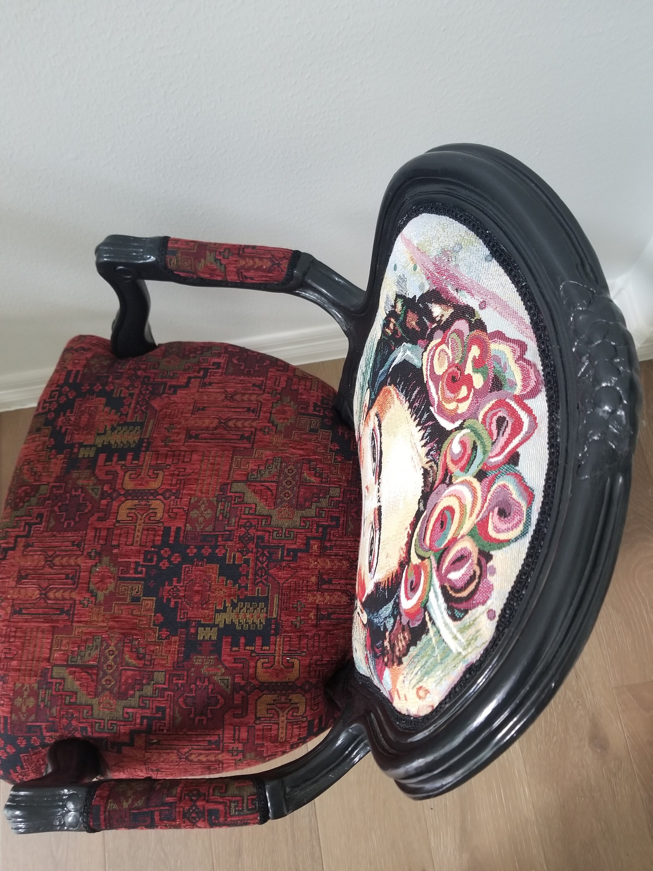 Hand-painted Frida Kahlo Chair: Mexican Folk Art Accent Seating ...