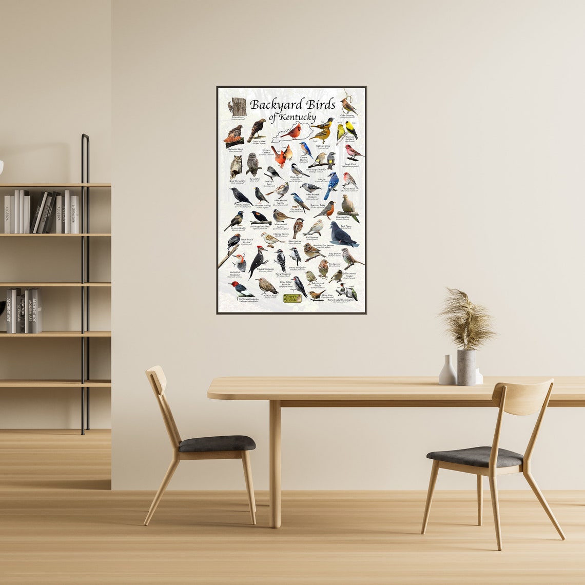 Backyard Birds of Kentucky Bird Identification Poster / Bird - Etsy