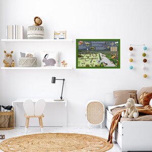 Wetland Boardwalk Educational Nature Poster/fun Kids Wildlife Poster ...