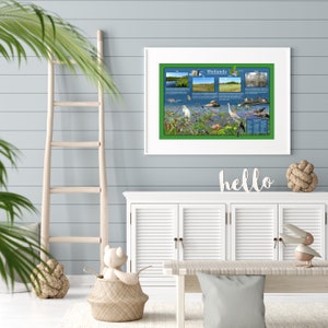 Wetlands Educational Nature Poster / Fun Kids Wildlife Poster ...