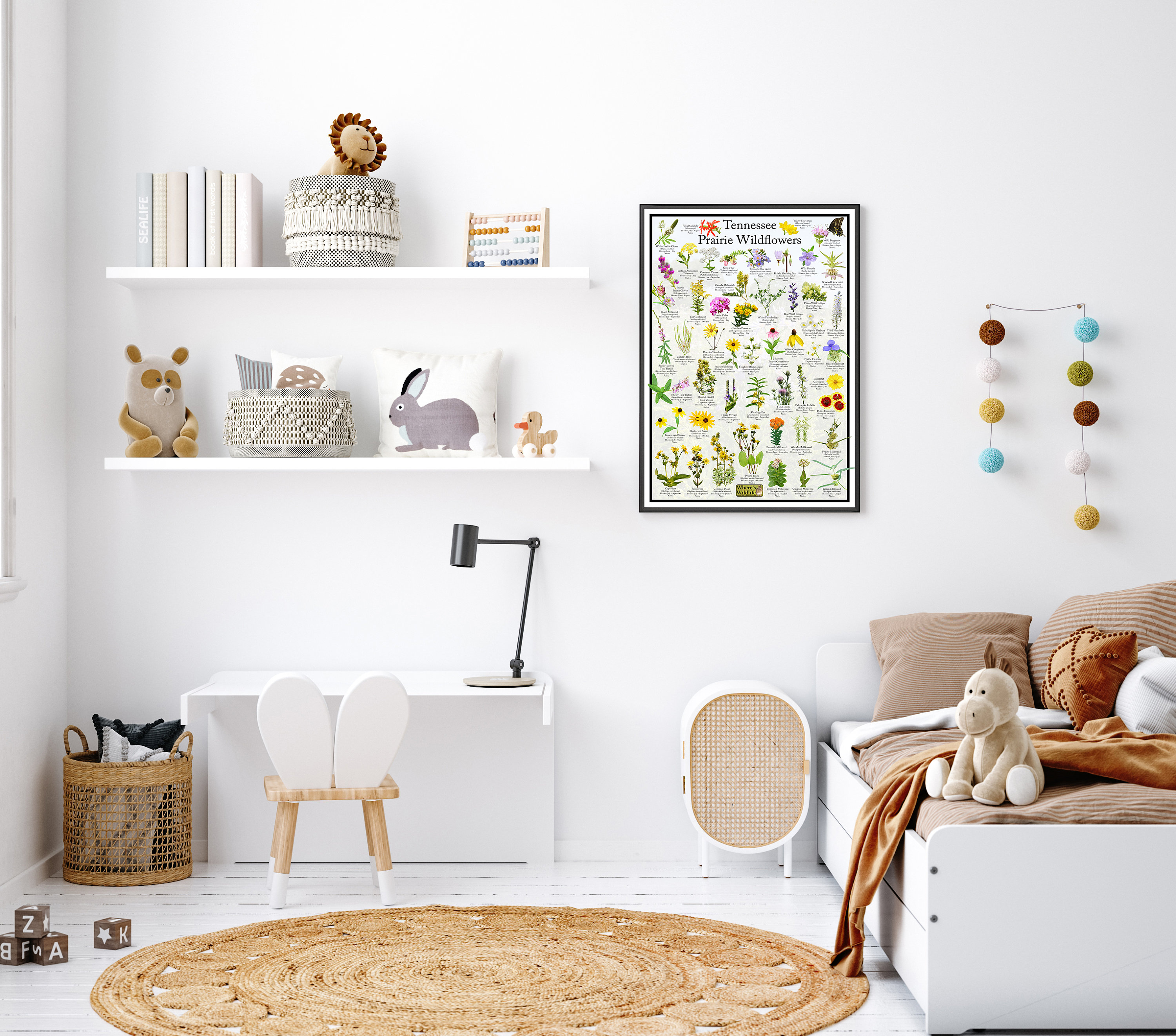 Tennessee Prairie Wildflower Poster / State Flower Guide Providing ...