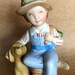 Robby Hobbie W/ His Dog, "happy Yesterdays" Porcelain Figurine, as Is ...