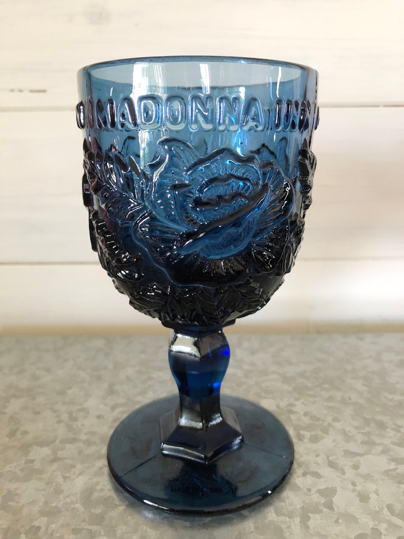 Madonna Inn 9 Oz WATER Goblets Wild Rose Flat Rose Madonna - Etsy