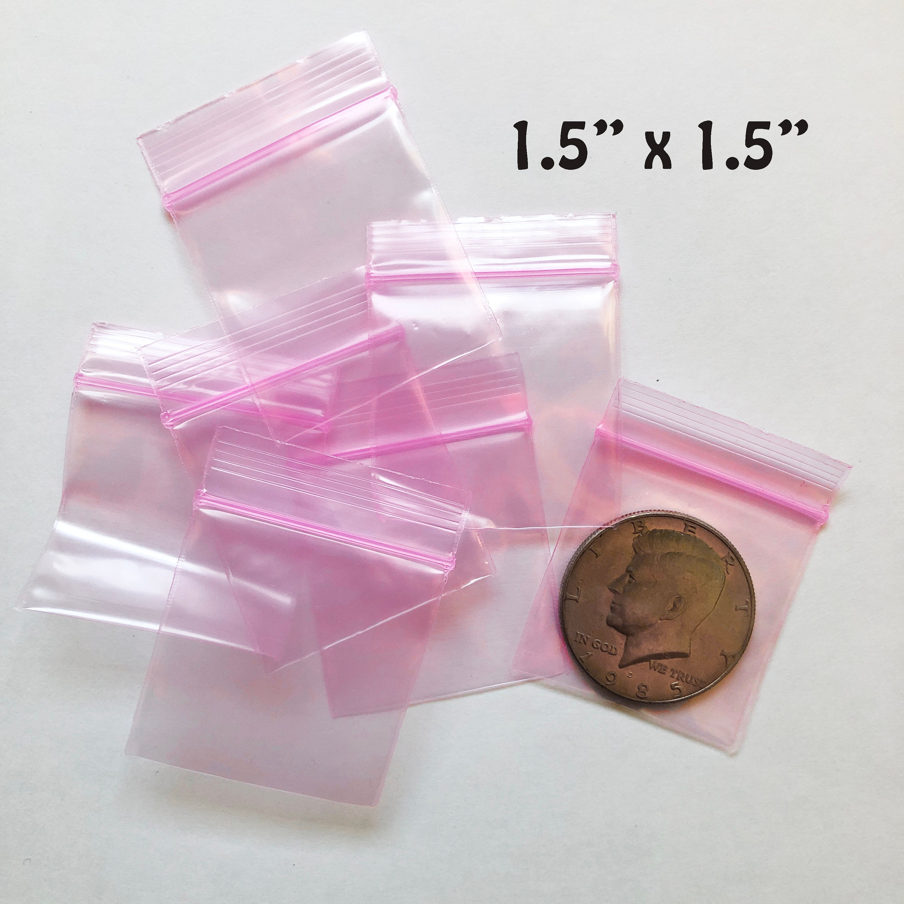 200 Resealable Mini Baggies Pink Blue Green Apple Bags - Etsy UK