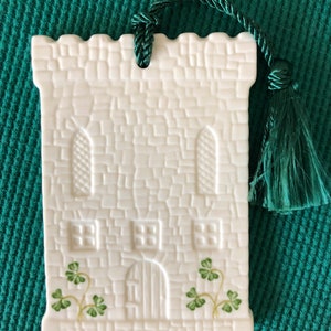 Belleek Donegal Castle Ornament Ireland MIB - Etsy