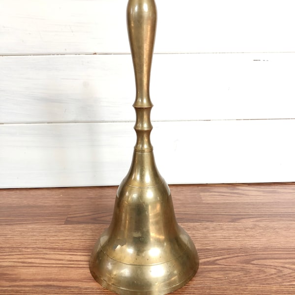 Large Brass Bell - Etsy