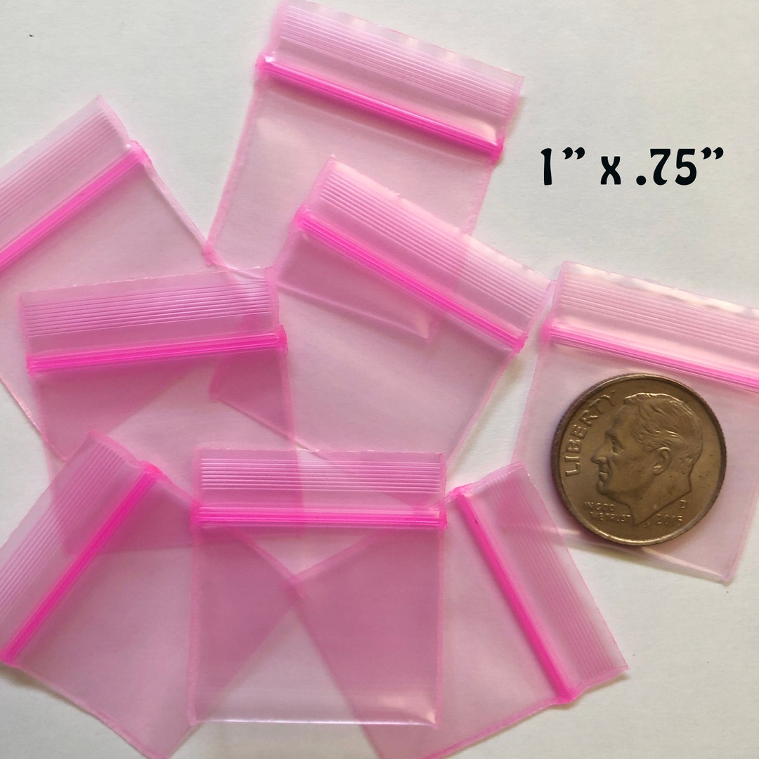 200 Resealable Mini Baggies Pink Blue Green Apple Bags - Etsy UK