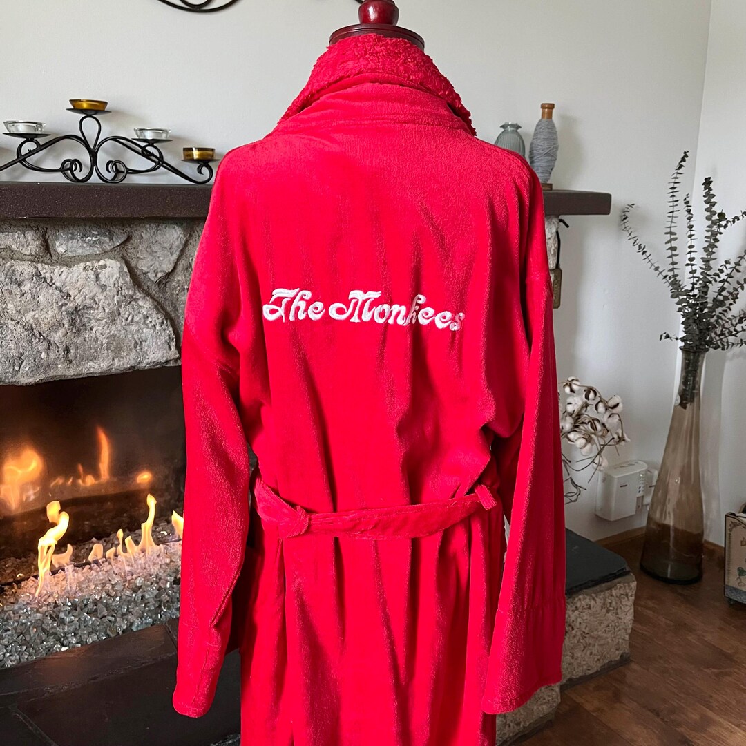 The Monkees Red Terry Cloth Robe, 1998 - Etsy