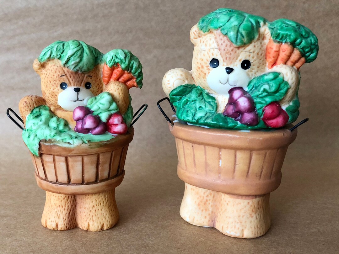 Lucy and Me Basket of Vegetables, Salt & Pepper, Vintage Lucy Rigg ...