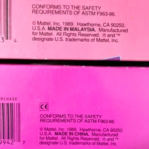 Pair of My First Barbie Dolls, Princess, Black & White, NRFB, 1989 - Etsy