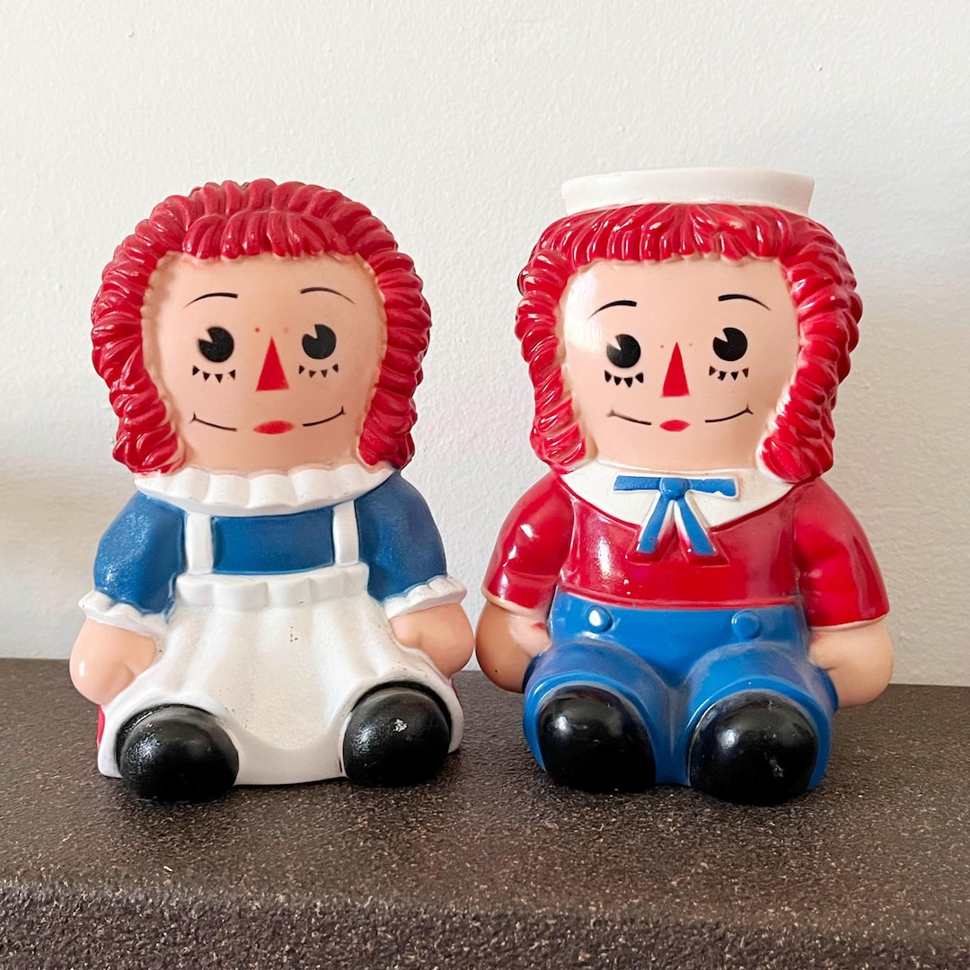 Pair of Raggedy Ann & Andy Banks, Bobbs-merrill - Etsy