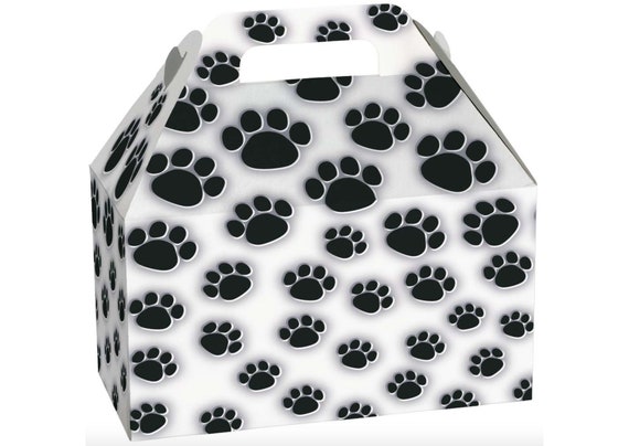 Paw Prints Gable Boxes Gift Boxes Set of 3 | Etsy