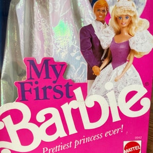 Pair of My First Barbie Dolls, Princess, Black & White, NRFB, 1989 - Etsy