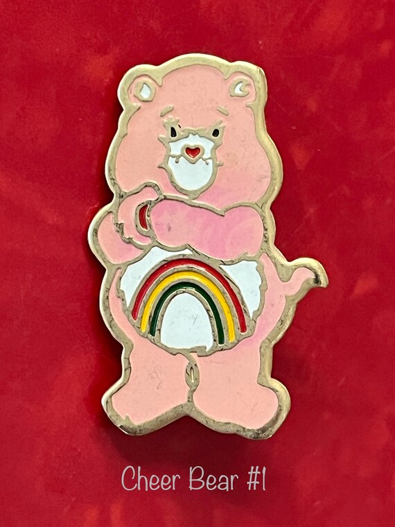 1983 Care Bear Enamel Pins, Choose Birthday Bear, Gru… - Gem