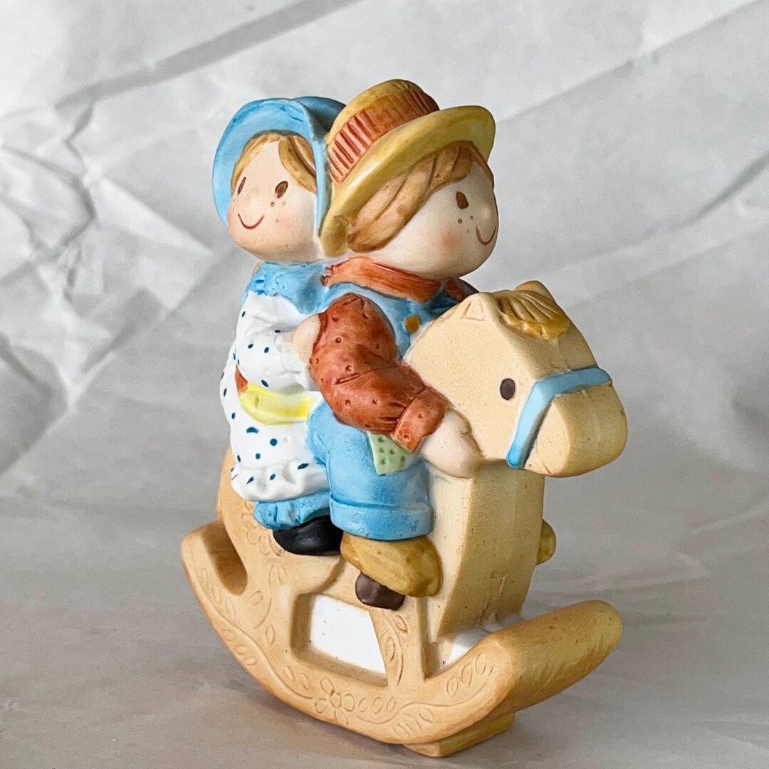 Holly Hobbie "hobby-horse Fun" Figurine, Robby Hobbie, 1981 - Etsy