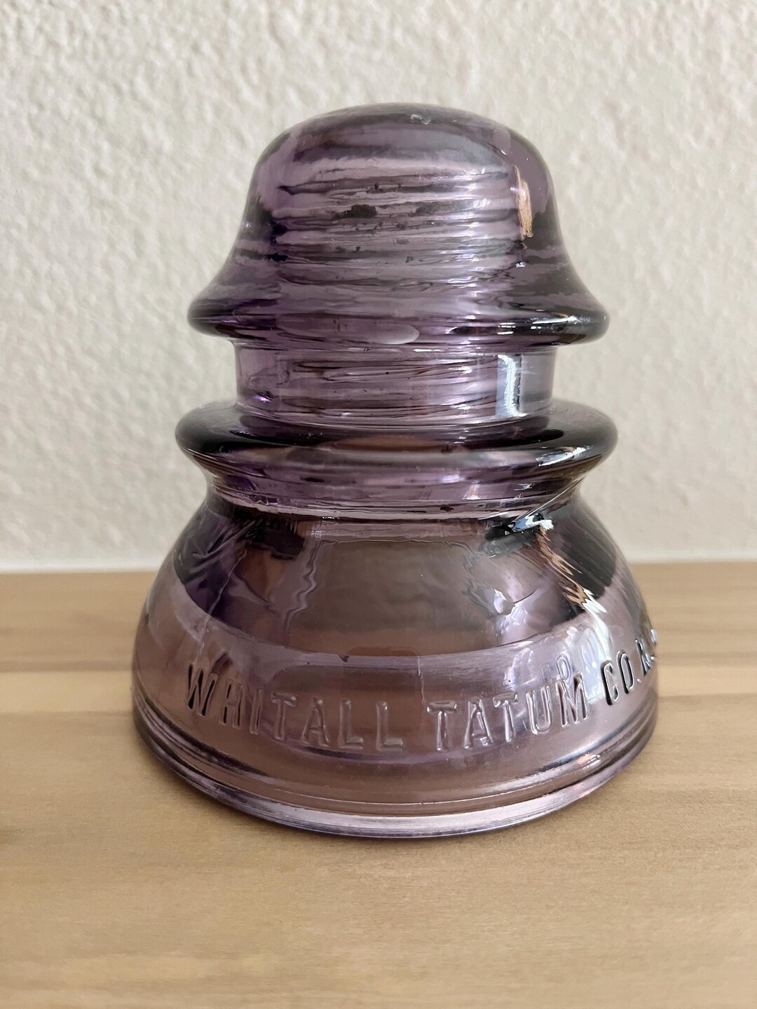 Whitall Tatum PURPLE Glass Insulator, Rare, Made in USA - Etsy