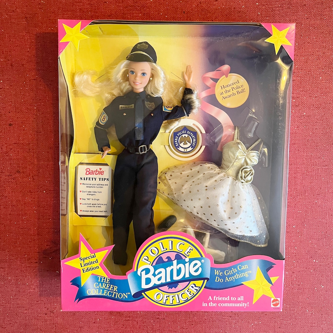 Police Officer Barbie, Career Collection, NRFB, 1993, Mattel - Etsy