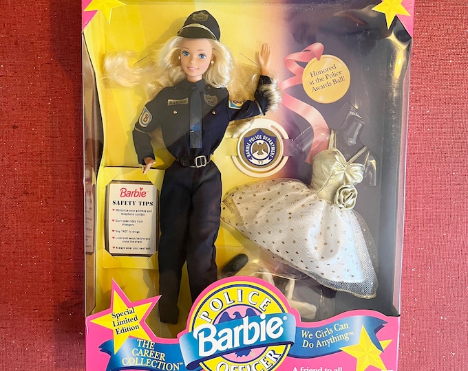 Police Officer Barbie, Career Collection, NRFB, 1993, Mattel - Etsy