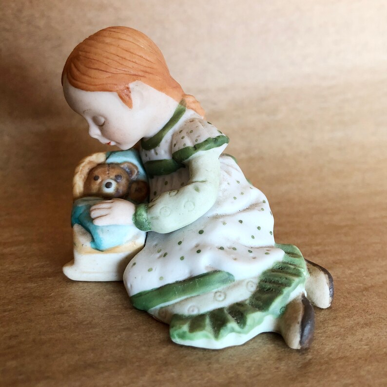Holly Hobbie tenderness Rocking Her Teddy Bear - Etsy